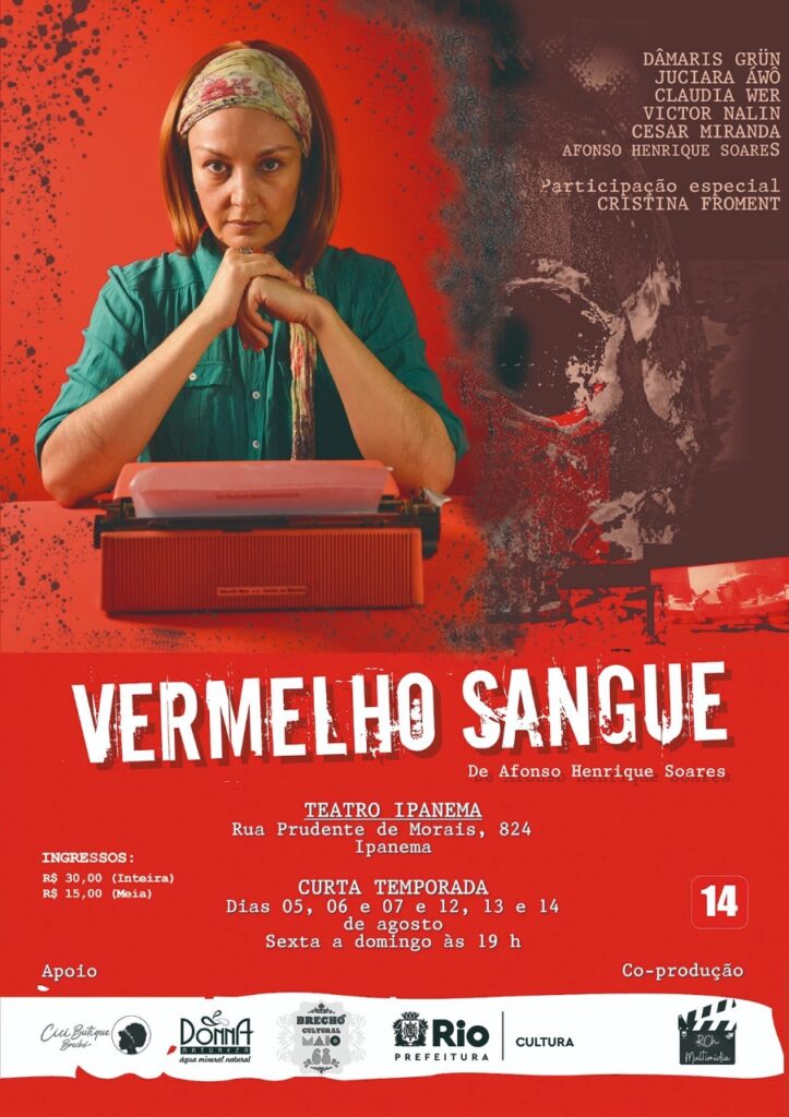 VERMELHO SANGUE – ONG REDE – ARTE & REDE – Rio de Janeiro