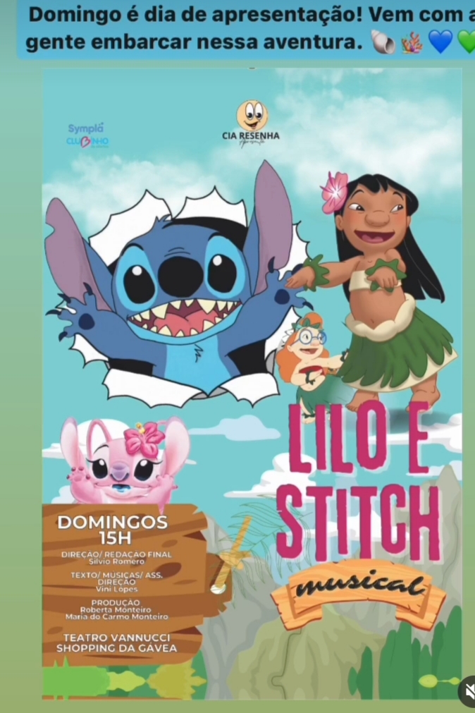 LILO E STITCH – O MUSICAL – ONG REDE – ARTE & REDE – Rio de Janeiro